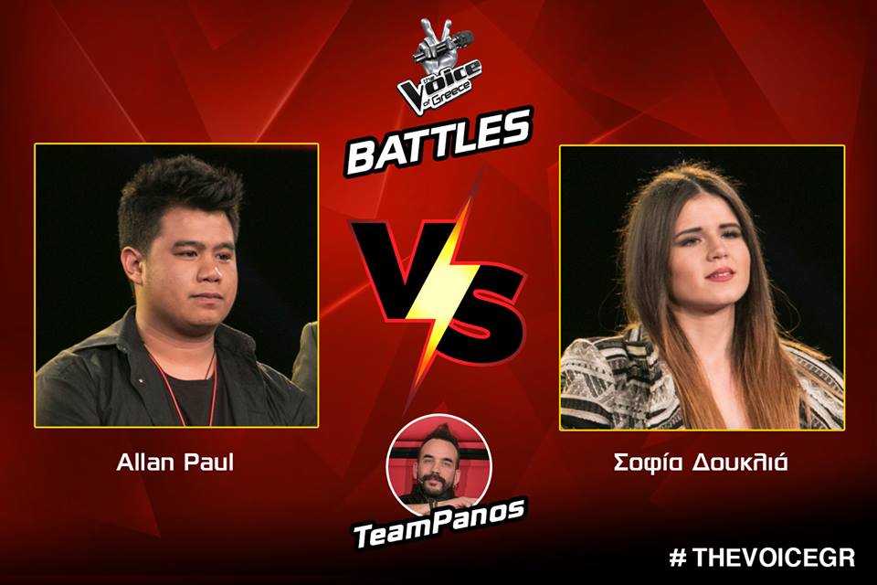 Allan Paul VS Σοφία Δουκλιά | The Voice Battles